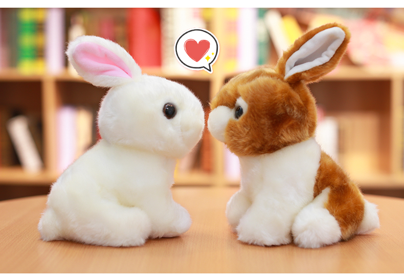 兔子毛绒玩具【公仔定制】可爱仿真兔兔公仔小白兔玩偶